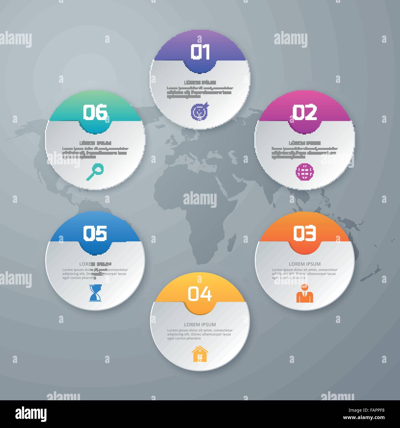 Vector illustration of circles infographics Stock Vector Image & Art ...