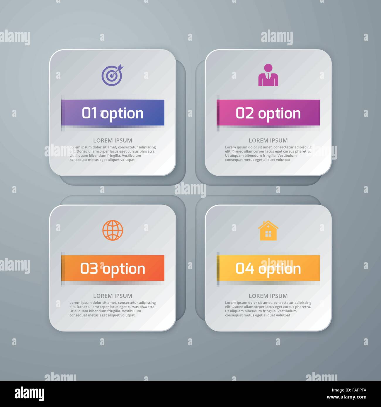 Four squares hi-res stock photography and images - Alamy