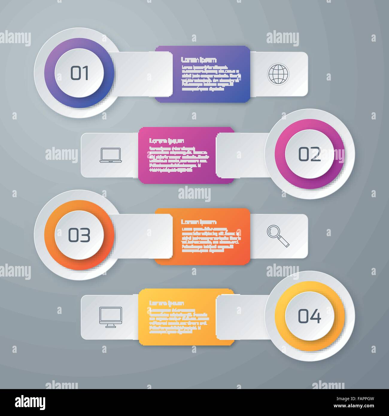 Vector illustration infographics four options Stock Vector Image & Art ...