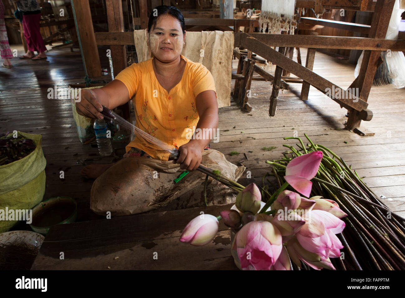 Myanmar inle lake flower hi-res stock photography and images - Alamy