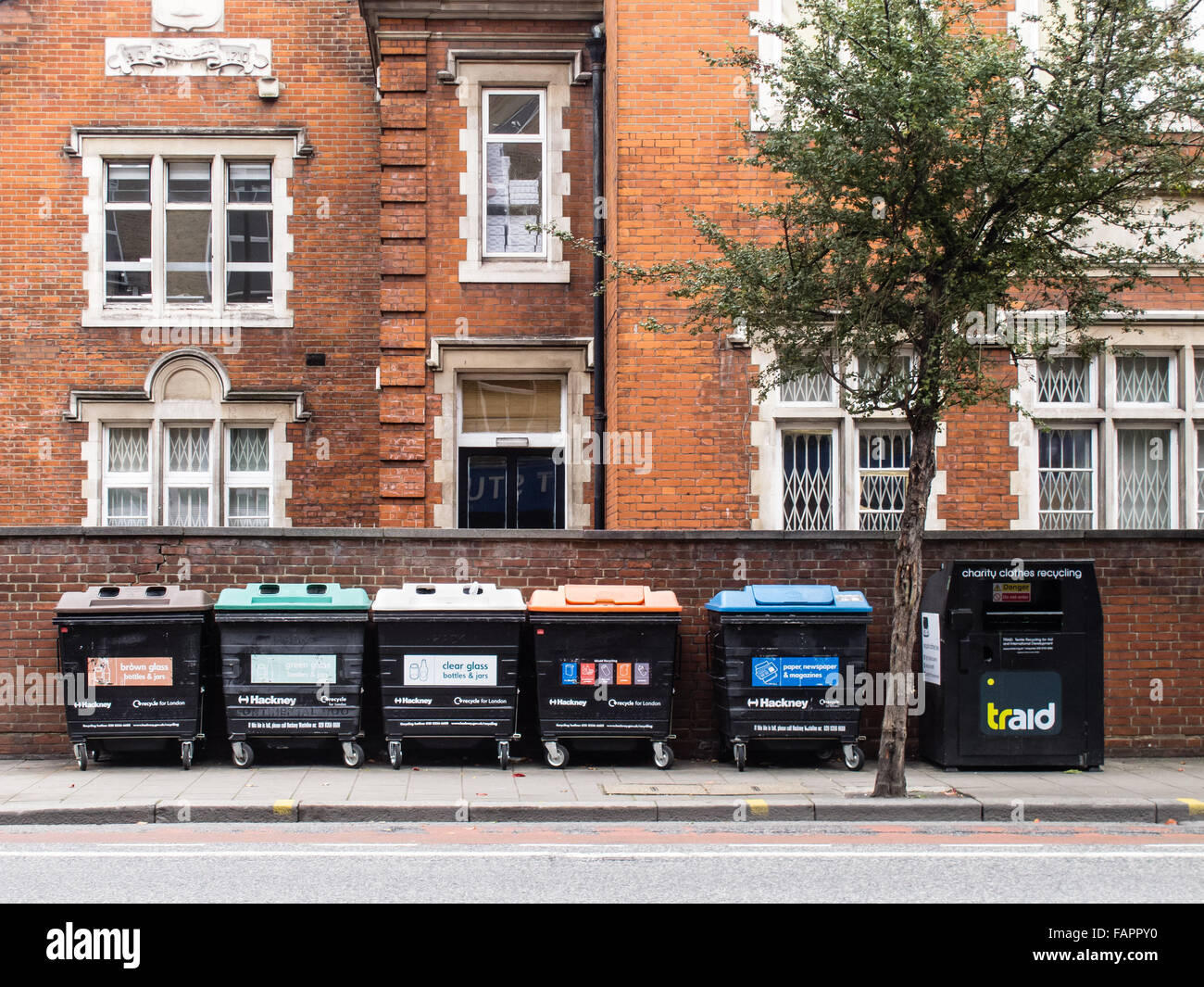 Colour coded recycling bins hi-res stock photography and images - Alamy