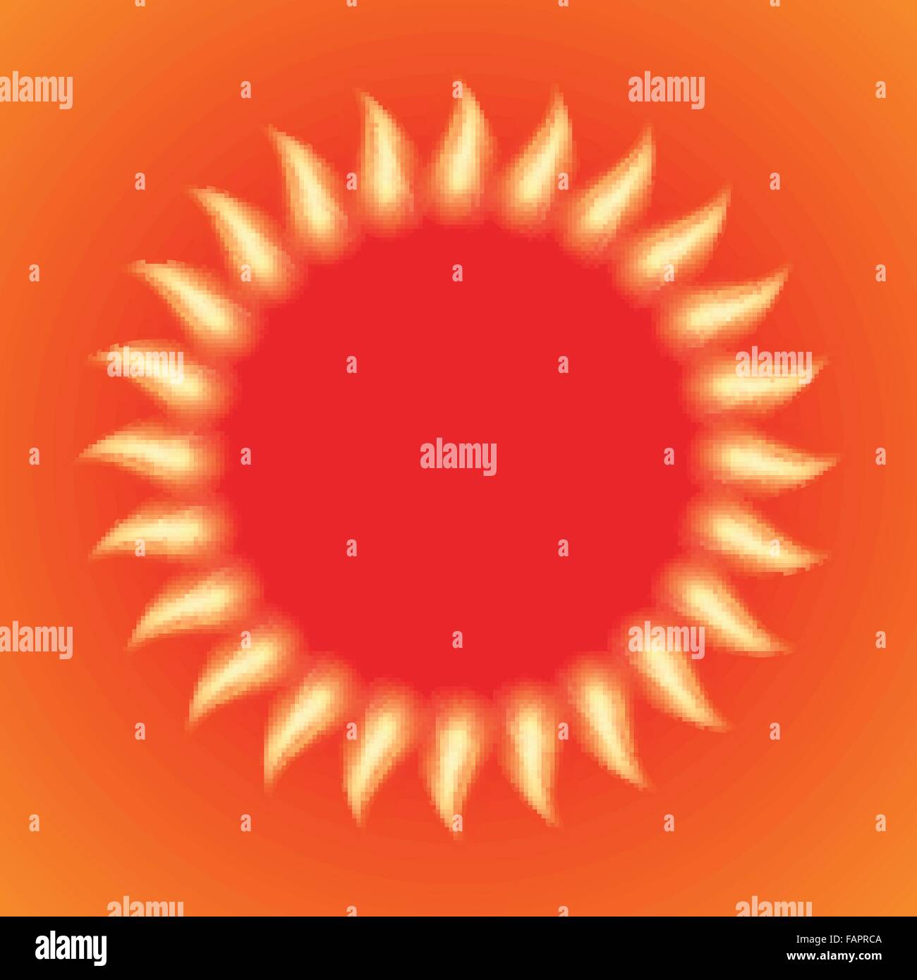 Vector illustration of a fiery sun Stock Vector Image & Art - Alamy
