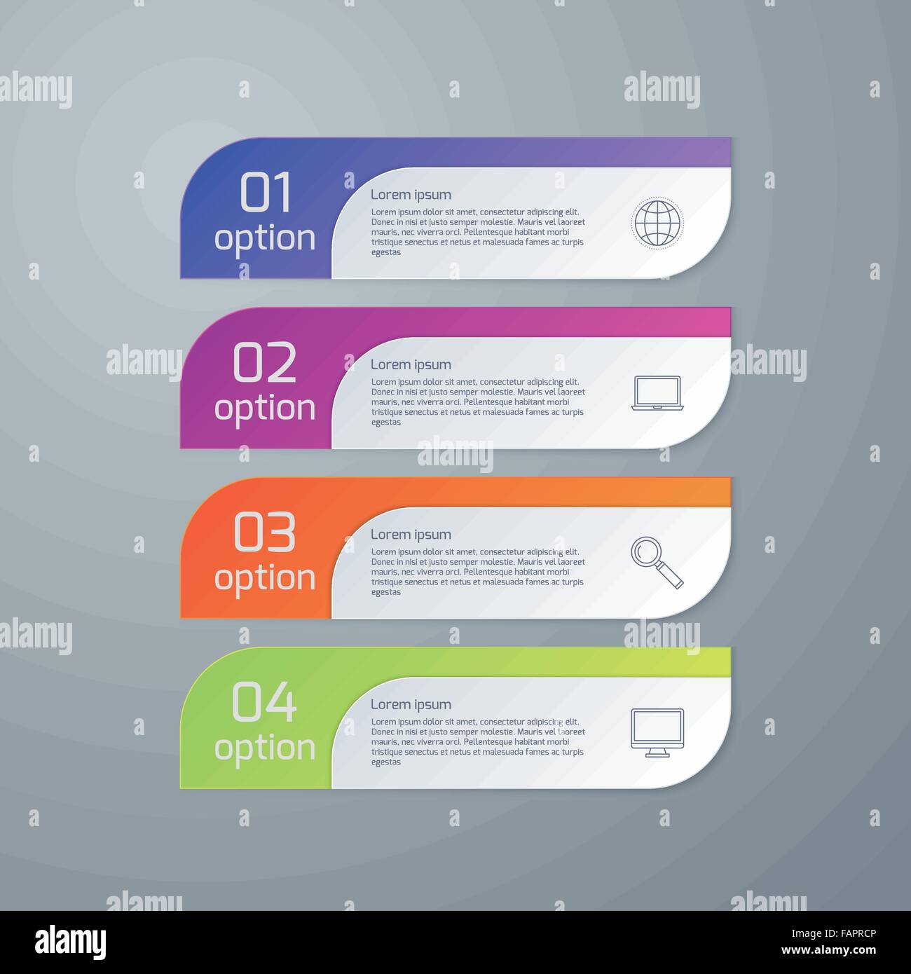 Vector illustration infographics four options Stock Vector Image & Art ...