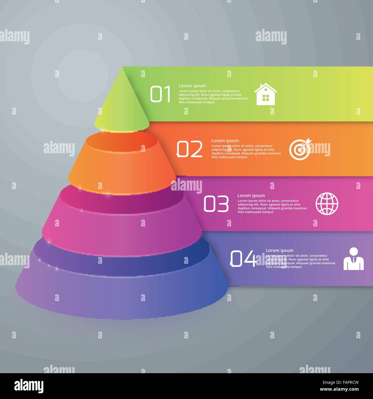 Abstract infographics number options template info chart Stock Vector ...