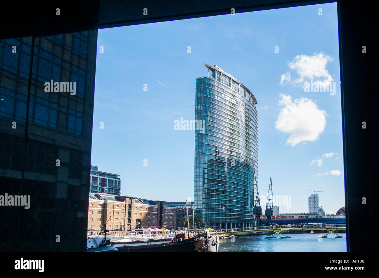 One West India Quay, Canary Wharf, London, England, U.K Stock Photo - Alamy