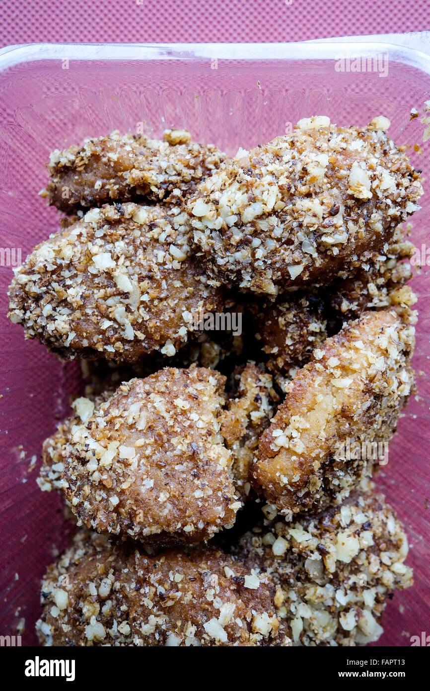 Take away box of traditional Greek Christmas Honey Biscuits / Cookies ...