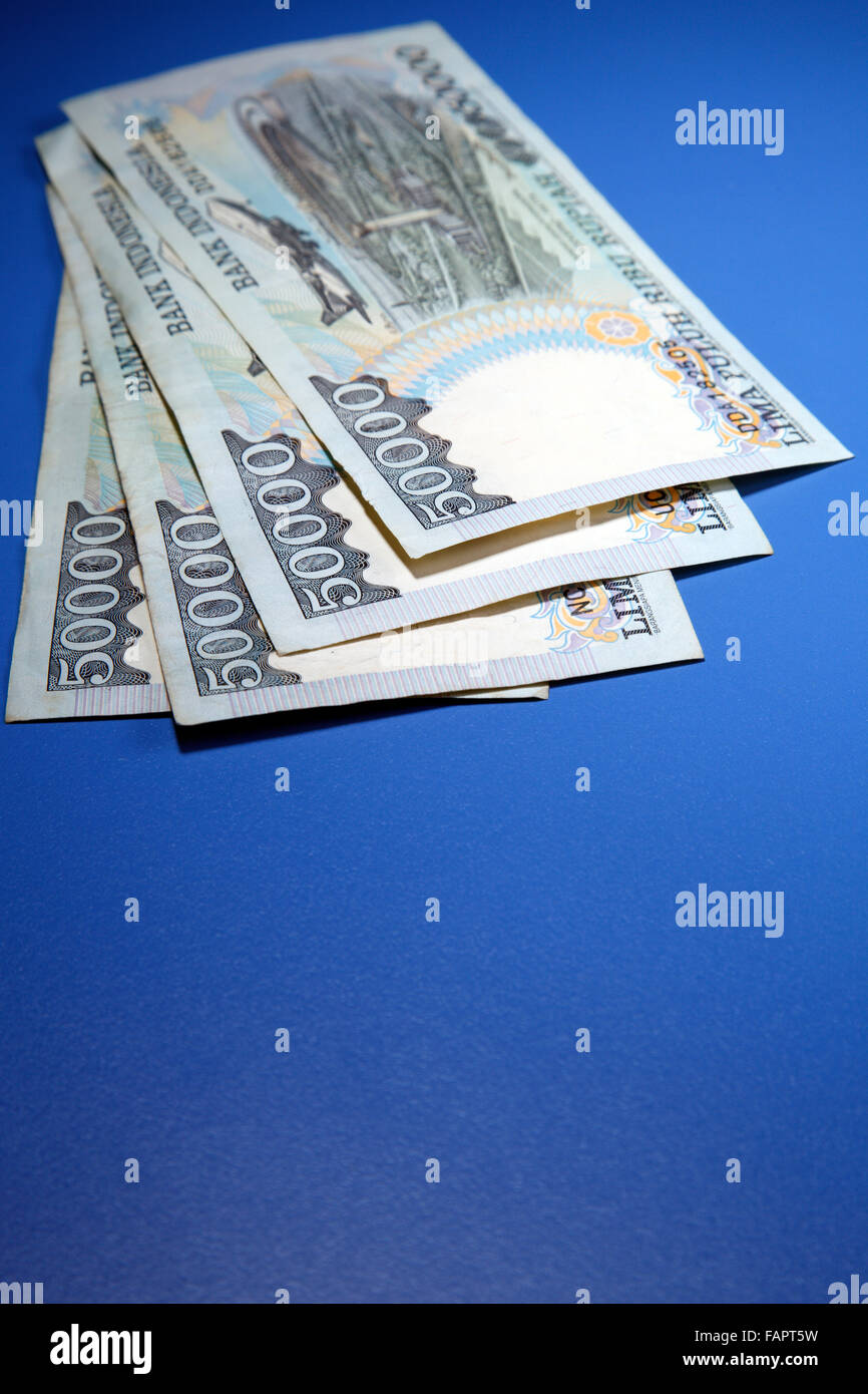 stock image of the bank note of indonesia Stock Photo - Alamy