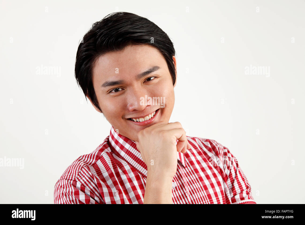 portrait of a chinese man with smile Stock Photo - Alamy