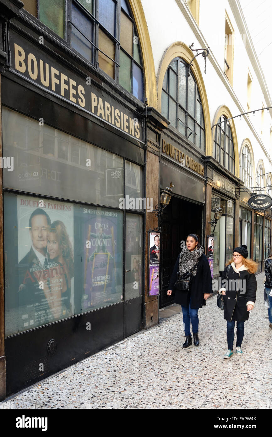Théâtre des Bouffes-Parisiens, at Passage Choiseul, Parisian theatre ...