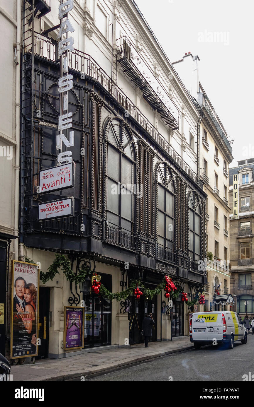 Theâtre des bouffes parisiens hi-res stock photography and images - Alamy