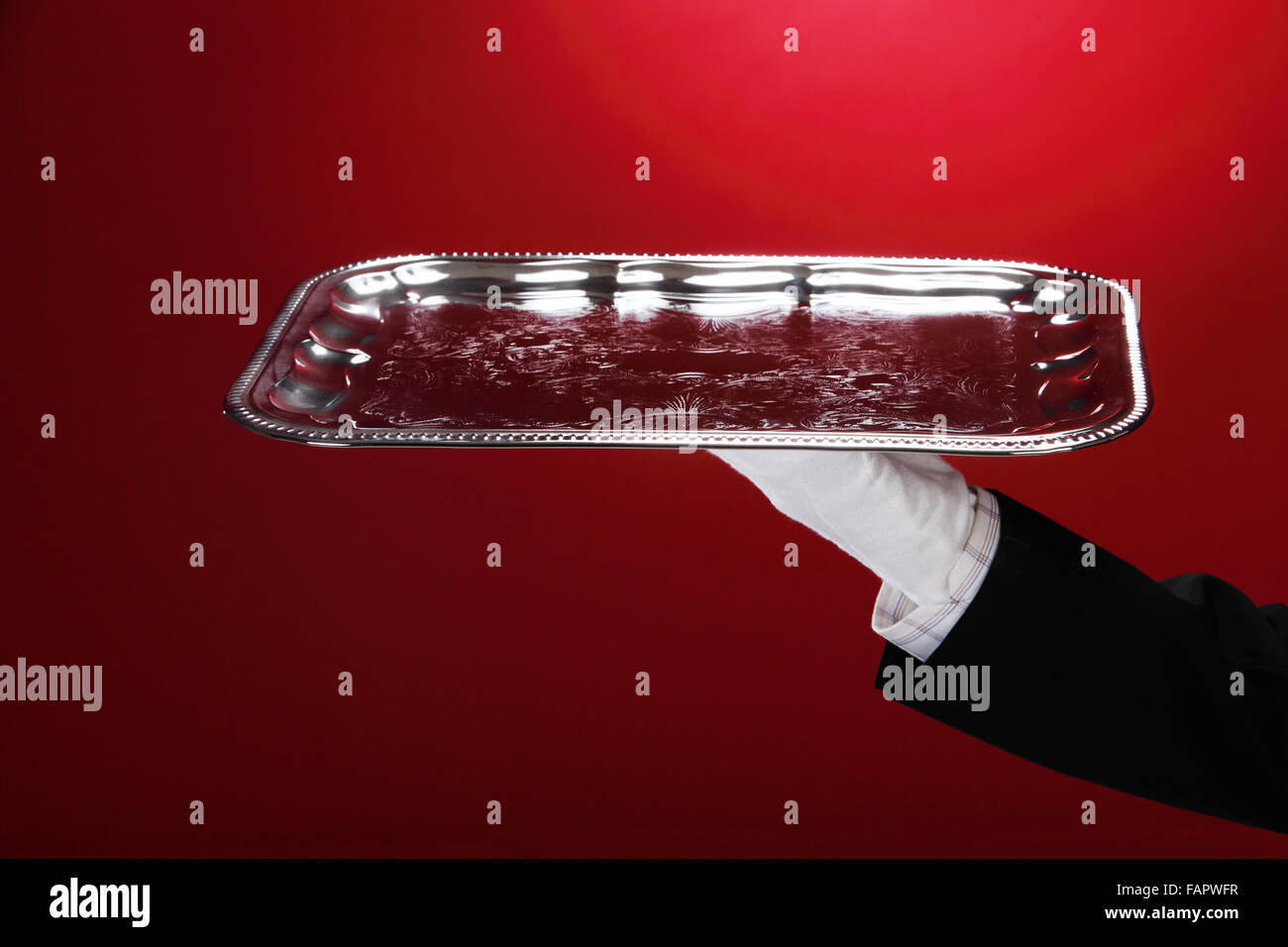 Butler serving tray hi-res stock photography and images - Alamy