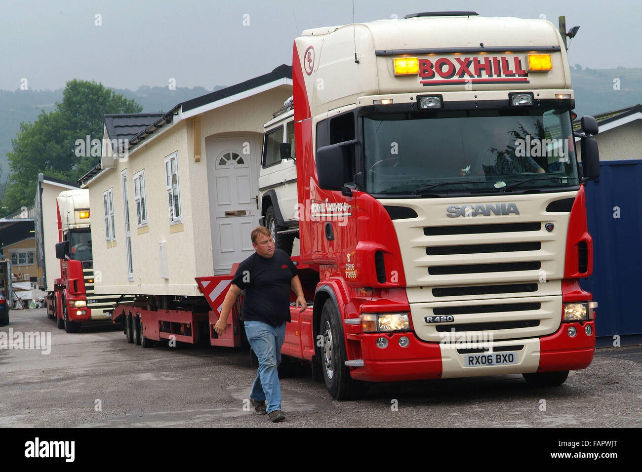 Wessex Homes prefabricate houses which are transported in 2 halves on ...