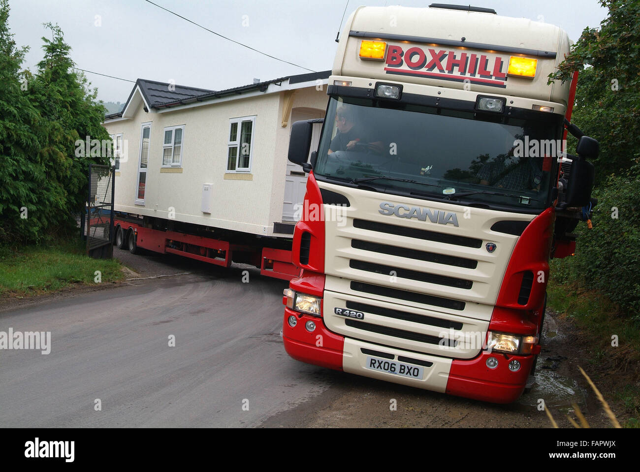 Wessex Homes prefabricate houses which are transported in 2 halves on ...