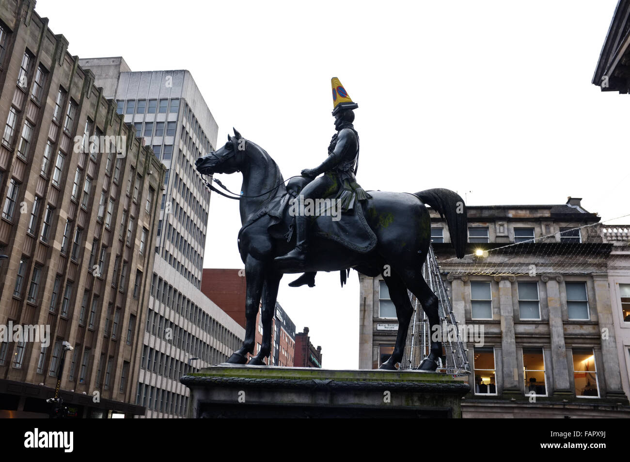 Duke Wellington Statue In Glasgow High Resolution Stock Photography and ...