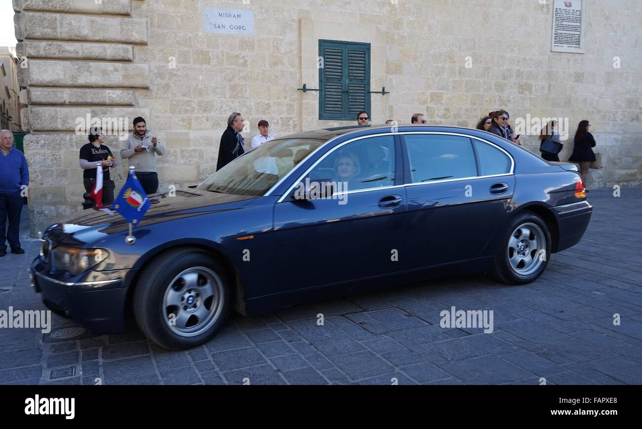 Malta Maltese President Presidential visit Buildings and Army Stock ...