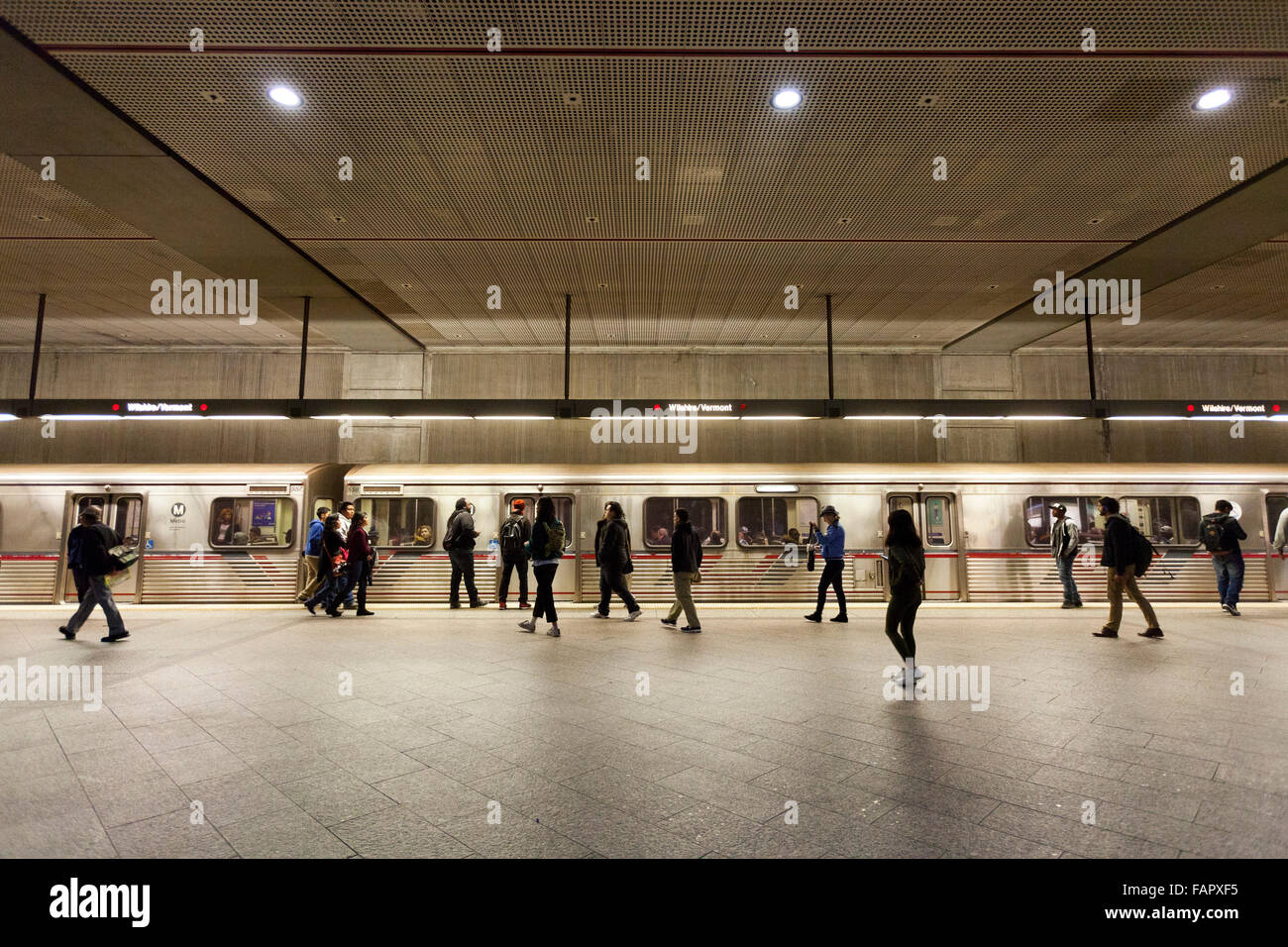 The Wilshire / Vermont station of The Los Angeles Metro Stock Photo - Alamy