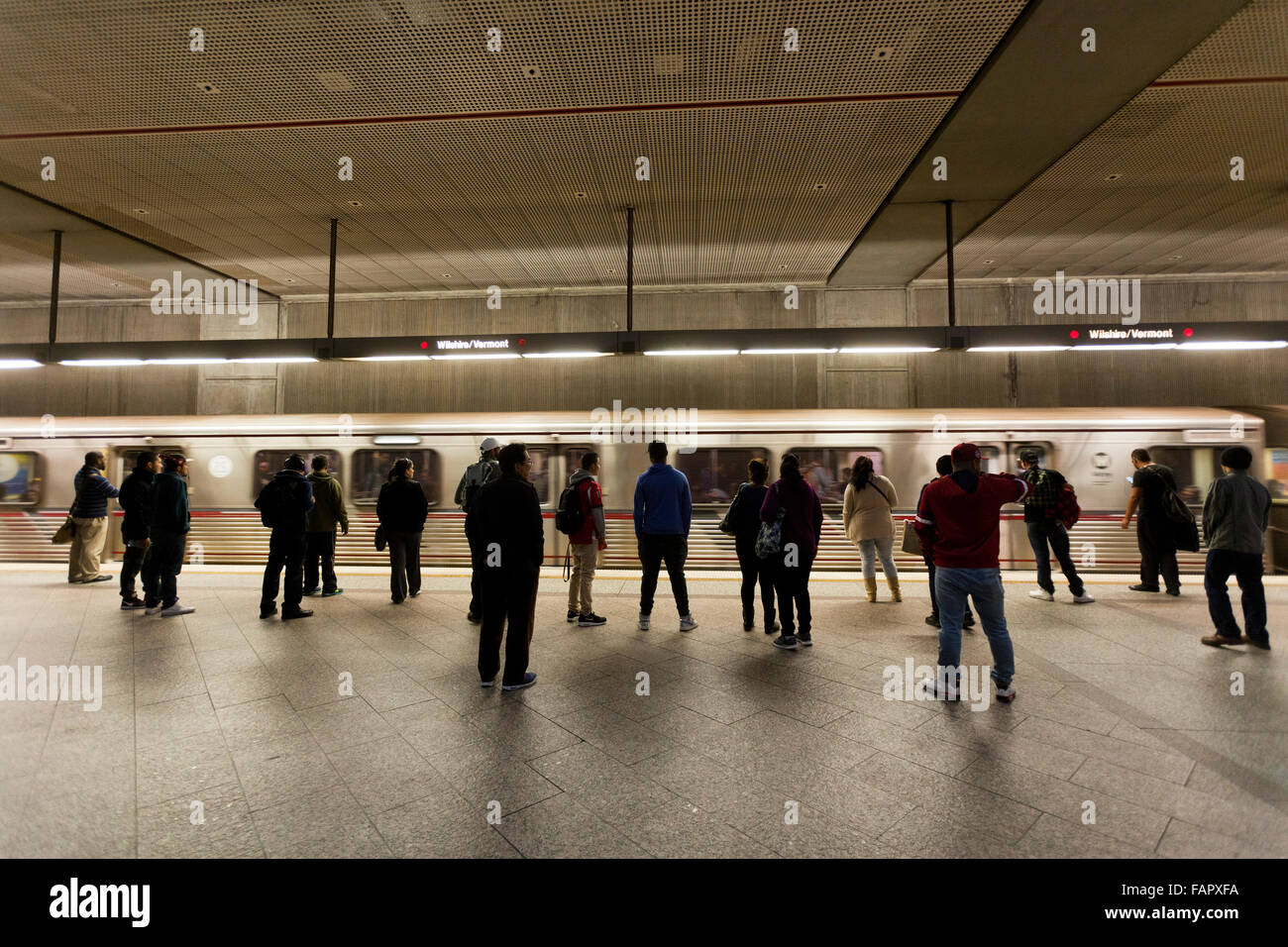 The Wilshire / Vermont station of The Los Angeles Metro Stock Photo - Alamy