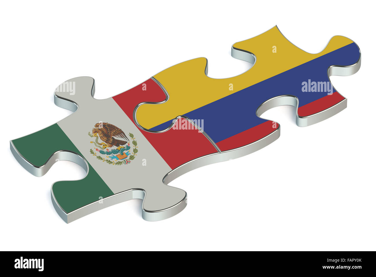 Colombia mexico flag hi-res stock photography and images - Alamy