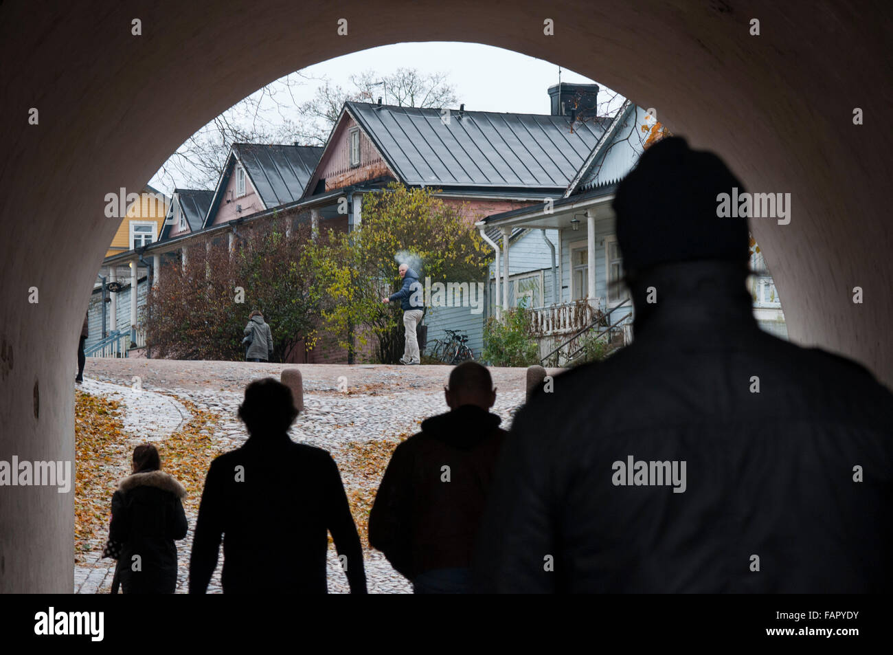 Tunnel entrance from the pier to the island of Suomenlinna (Sveaborg ...
