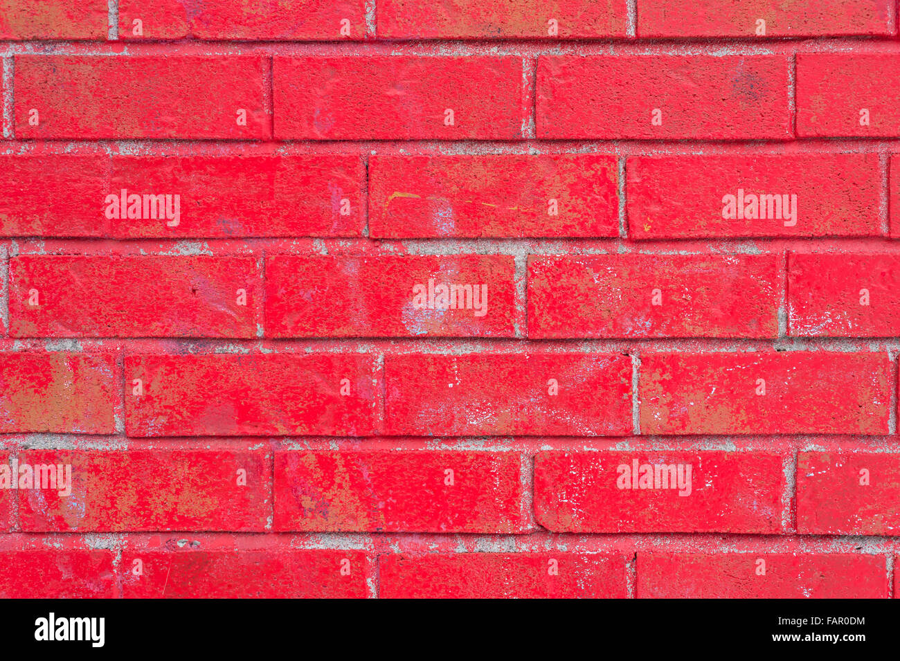Bright red brick wall texture hi-res stock photography and images - Alamy