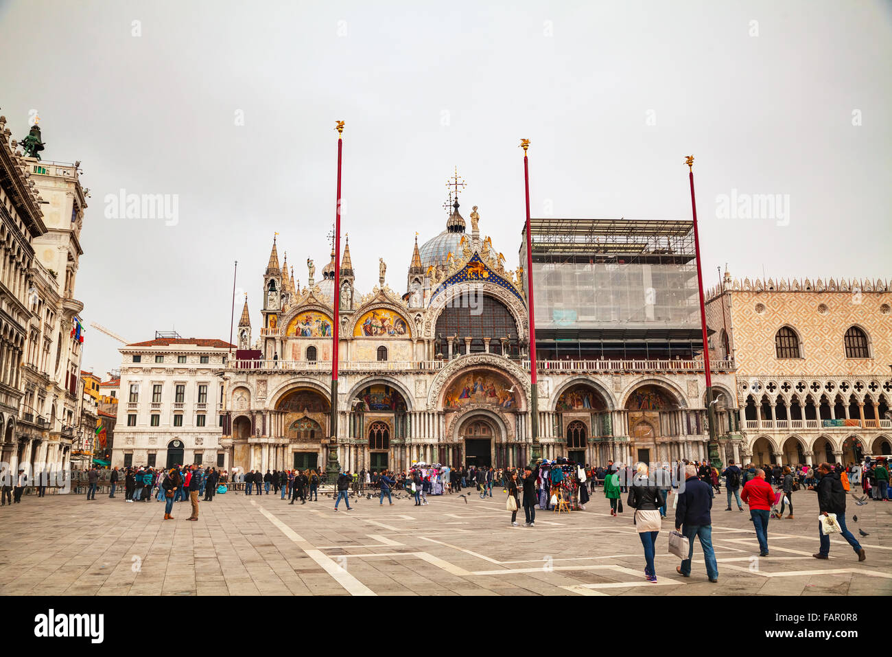 VENICE - NOVEMBER 20: San Marco square with tourists on November 20 ...