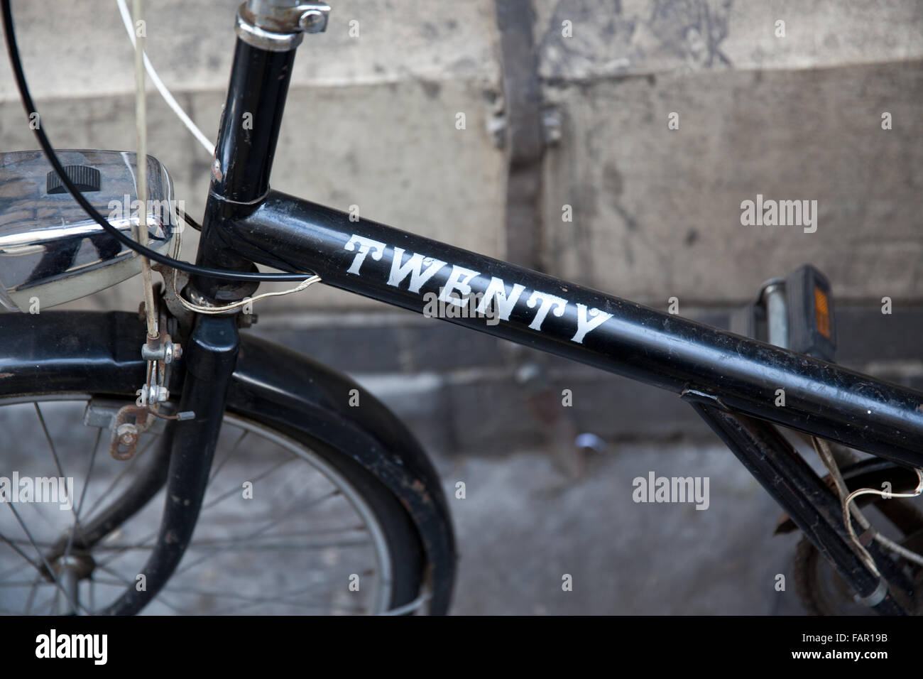 Detail of bicycle with 'Twenty' design Stock Photo - Alamy