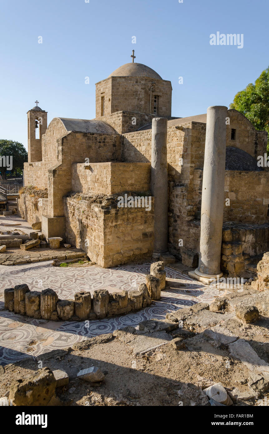 Basilica of Chrysopolitissa (Agia Kyriaki), Paphos, Cyprus Stock Photo ...