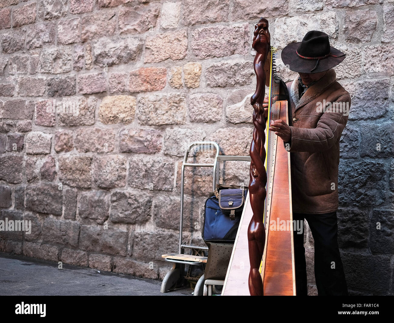 Busker money hat hi-res stock photography and images - Alamy