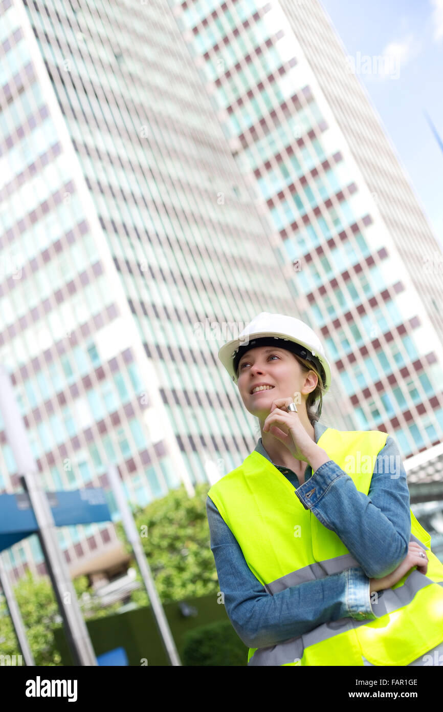 young construction worker Stock Photo - Alamy