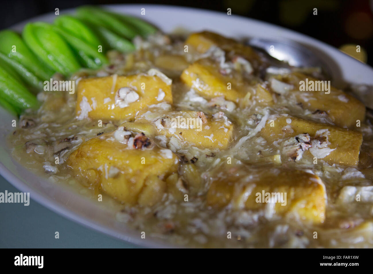 Shredded chicken served with vegetables in Yangon, Myanmar (Burma). The ...