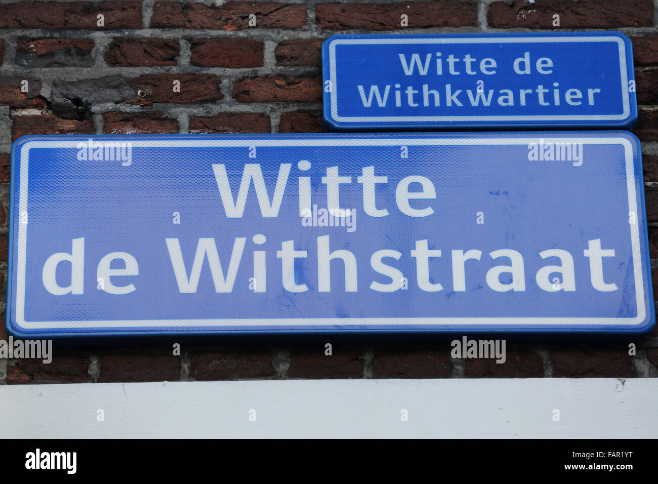 Witte de Withstraat in Rotterdam, the Netherlands. The street is known for its bars, restaurants ...
