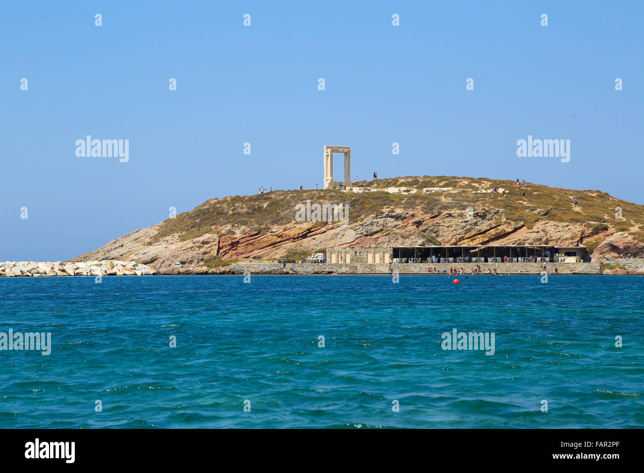 The Portara Gate of the Apollo Temple in Naxos island Stock Photo - Alamy
