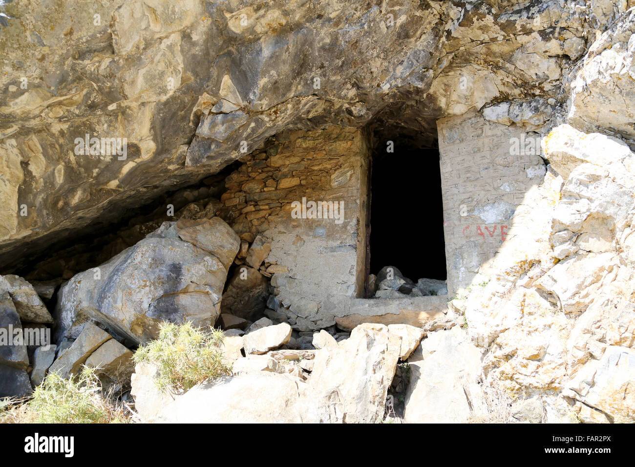The cave of Zeus at the Naxos Island Stock Photo - Alamy