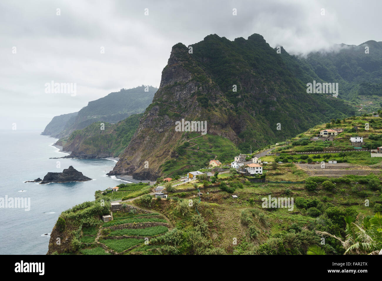 Madeira - Boaventura and the 'royal road' winding across the coastal ...