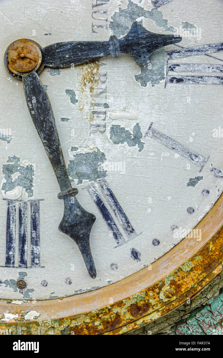 Rustic clock face in antique market, Provence, France Stock Photo - Alamy
