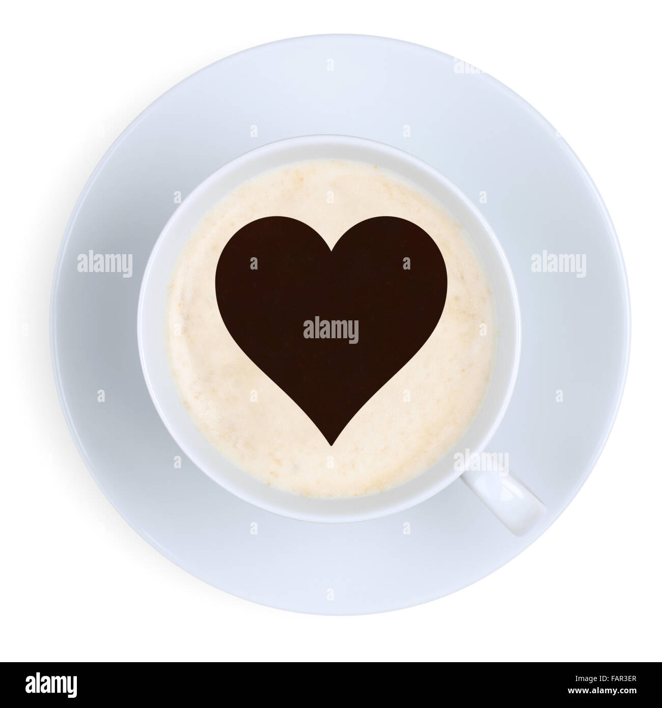 Heart shape in cup hi-res stock photography and images - Alamy