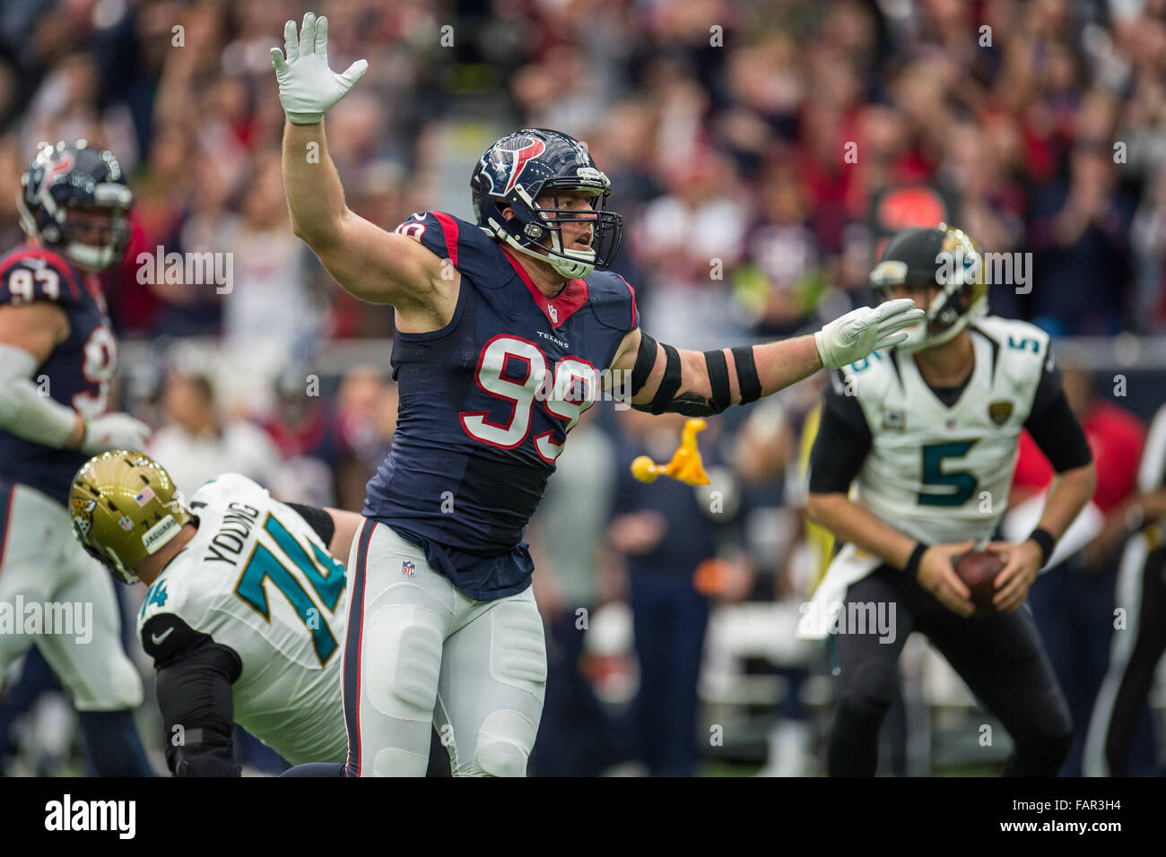 Houston, Texas, USA. 3rd Jan, 2016. Houston Texans defensive end J.J ...