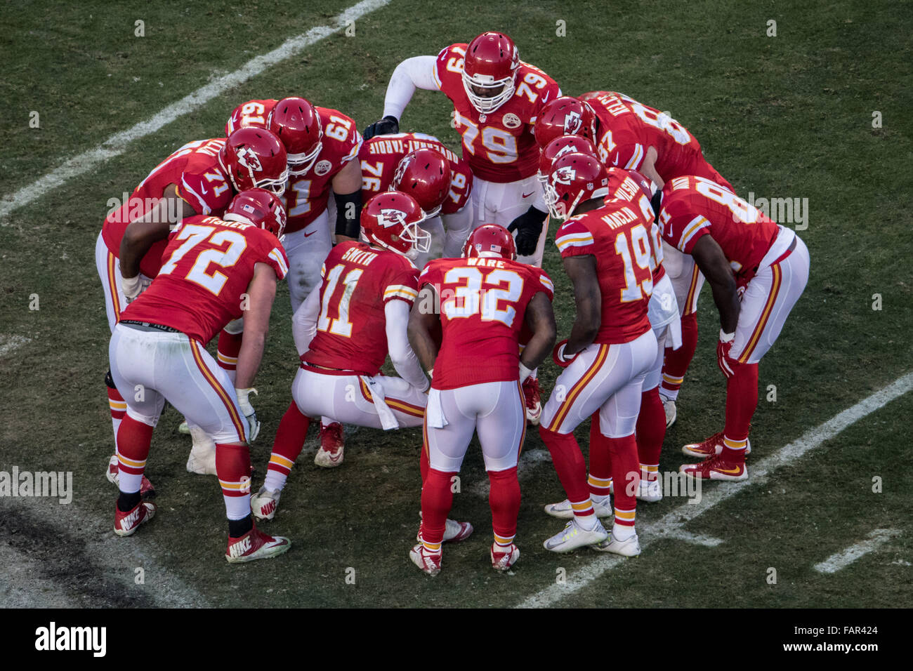 Kansas City, Missouri, USA. 3rd Jan, 2016. Kansas City Chiefs QB Alex ...