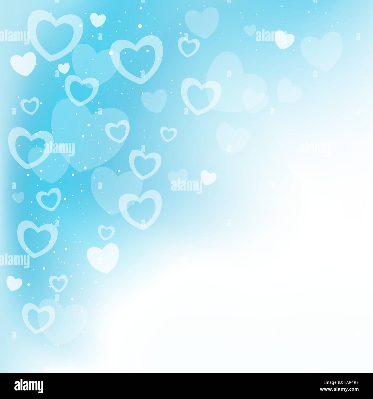 Blue sky hearts shape Stock Vector Images - Alamy