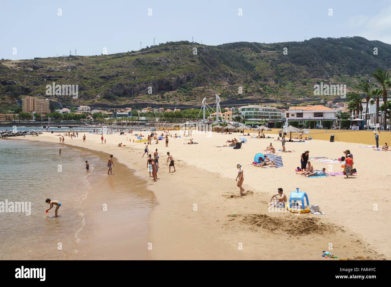 Madeira - Machico Beach Stock Photo - Alamy