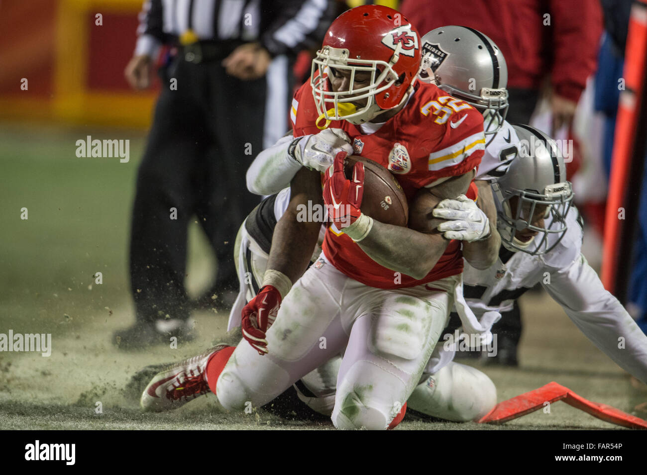 Kansas City, Missouri, USA. 3rd Jan, 2016. Kansas City Chiefs RB ...