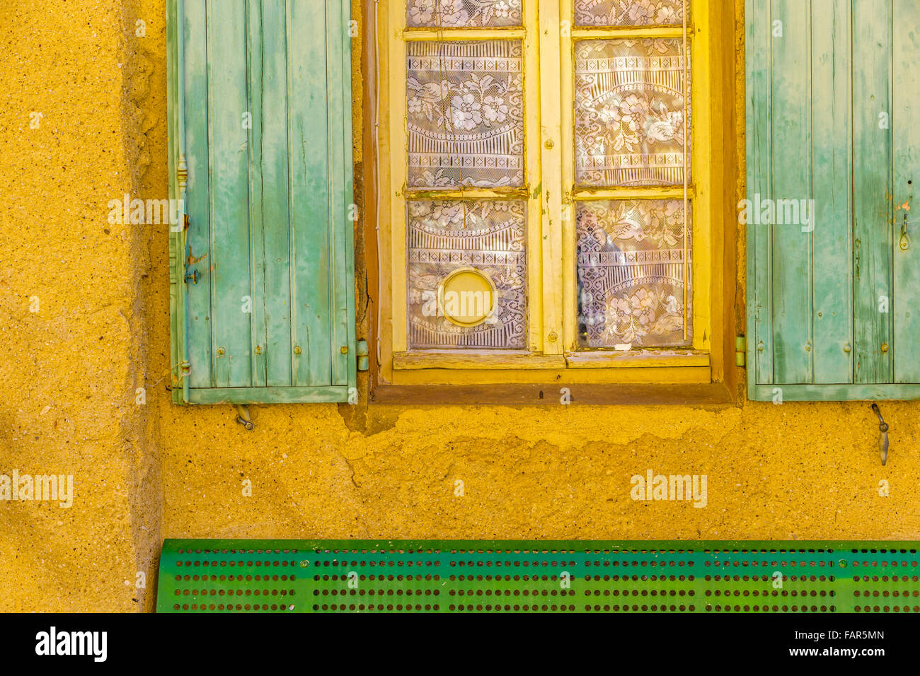 Rustic window and shutter, Provence, France Stock Photo - Alamy
