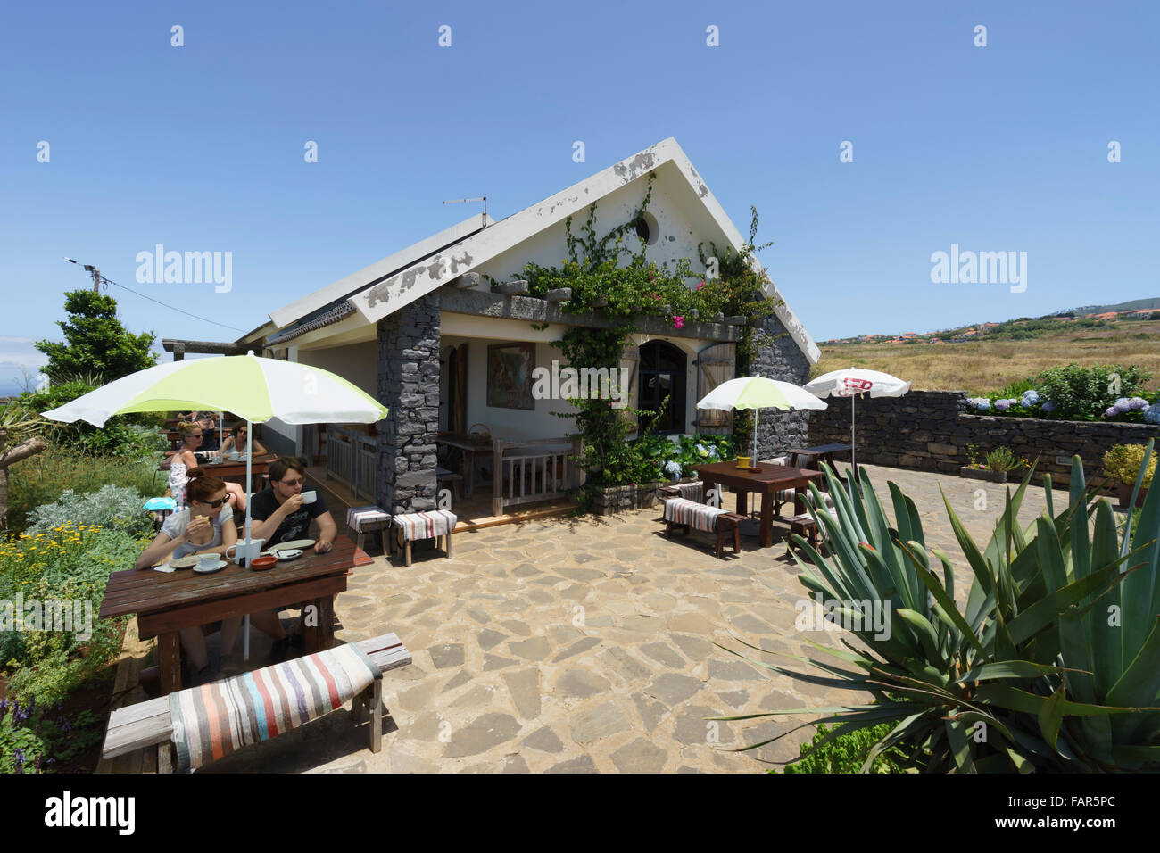 Madeira - Ponta do Pargo. o Fio Casa de Chá, tea room on the westmost ...