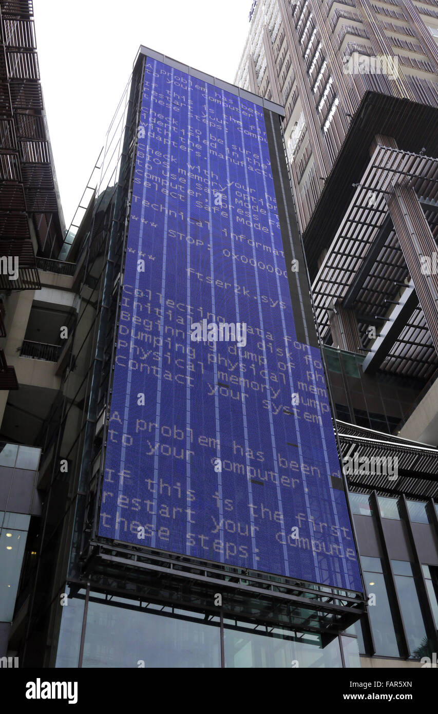 Computer problem with the LCD advertising screen at The Central ...