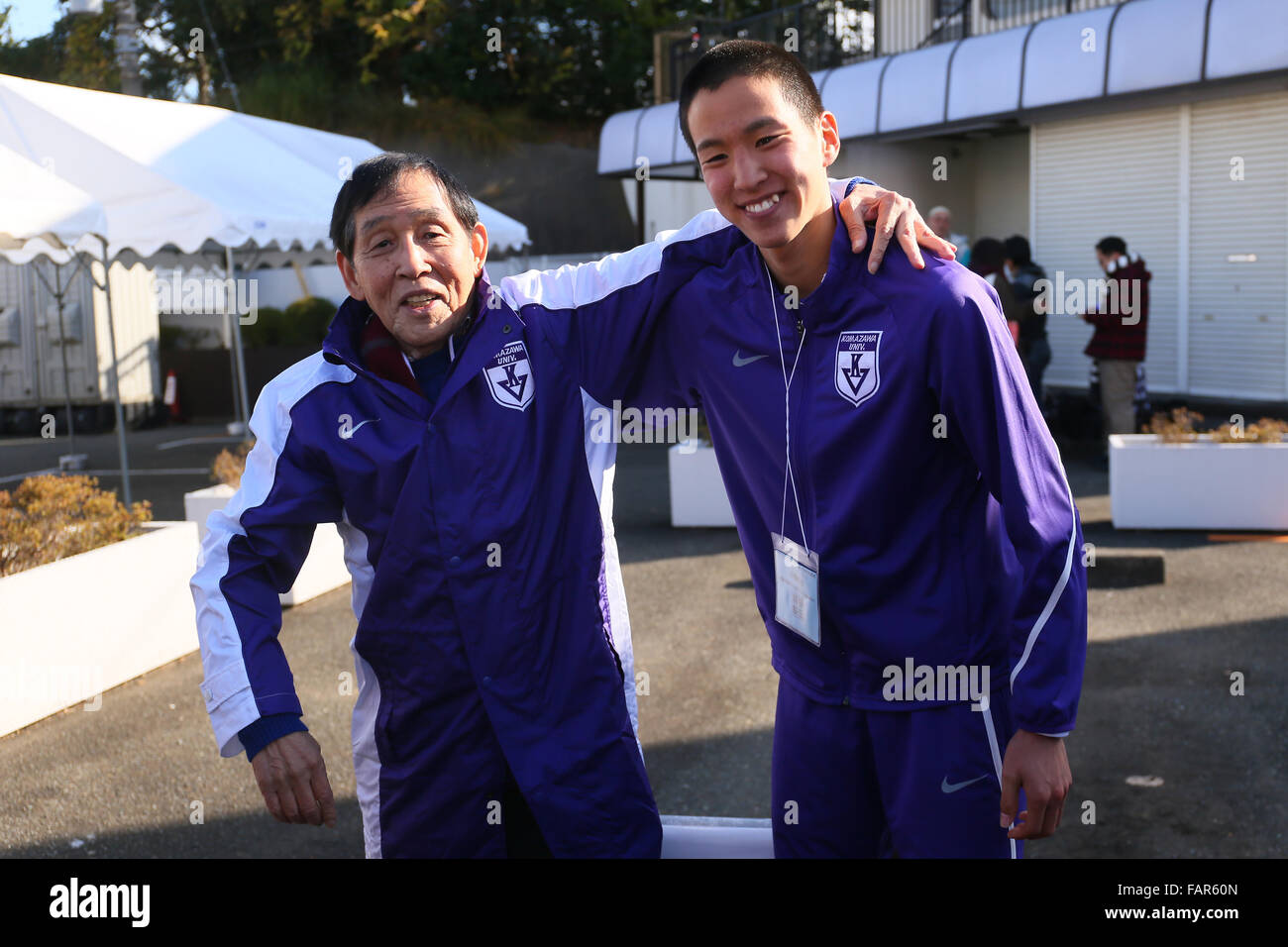 Tokyo, Japan. 2nd Jan, 2016. (L to R) Kinichi Hagimoto, Naoki Kudo ...