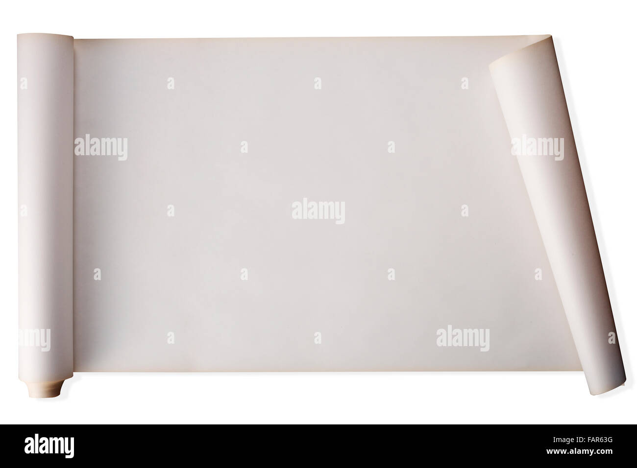 stock image of scroll of paper Stock Photo - Alamy