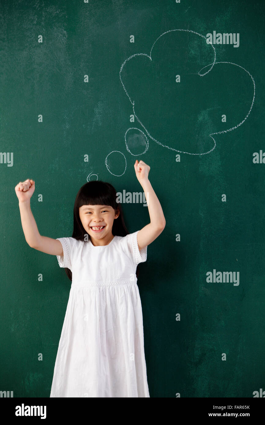 Children thinking thought bubble hi-res stock photography and images ...