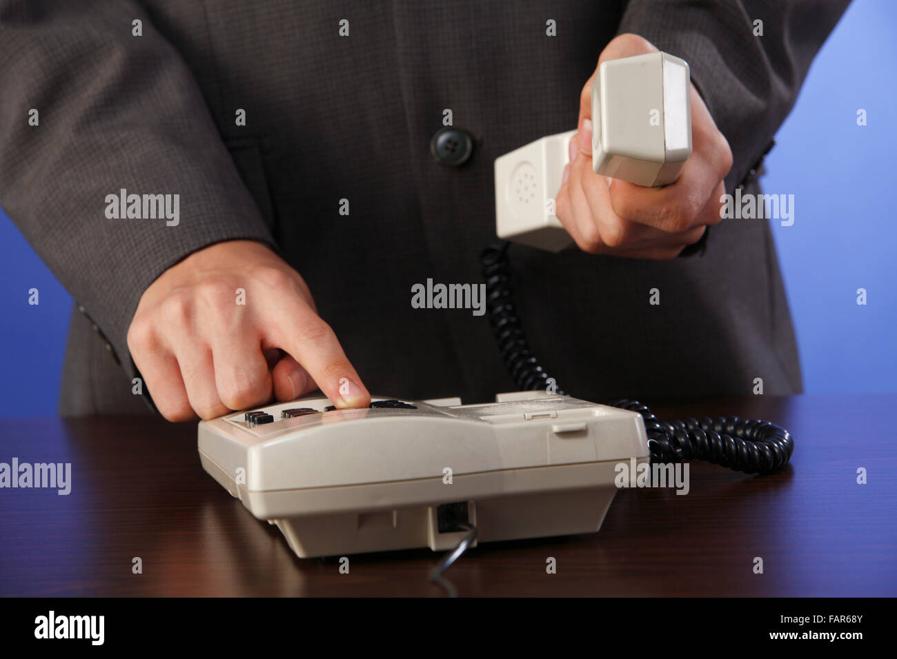 closeup of a man making phone call Stock Photo - Alamy