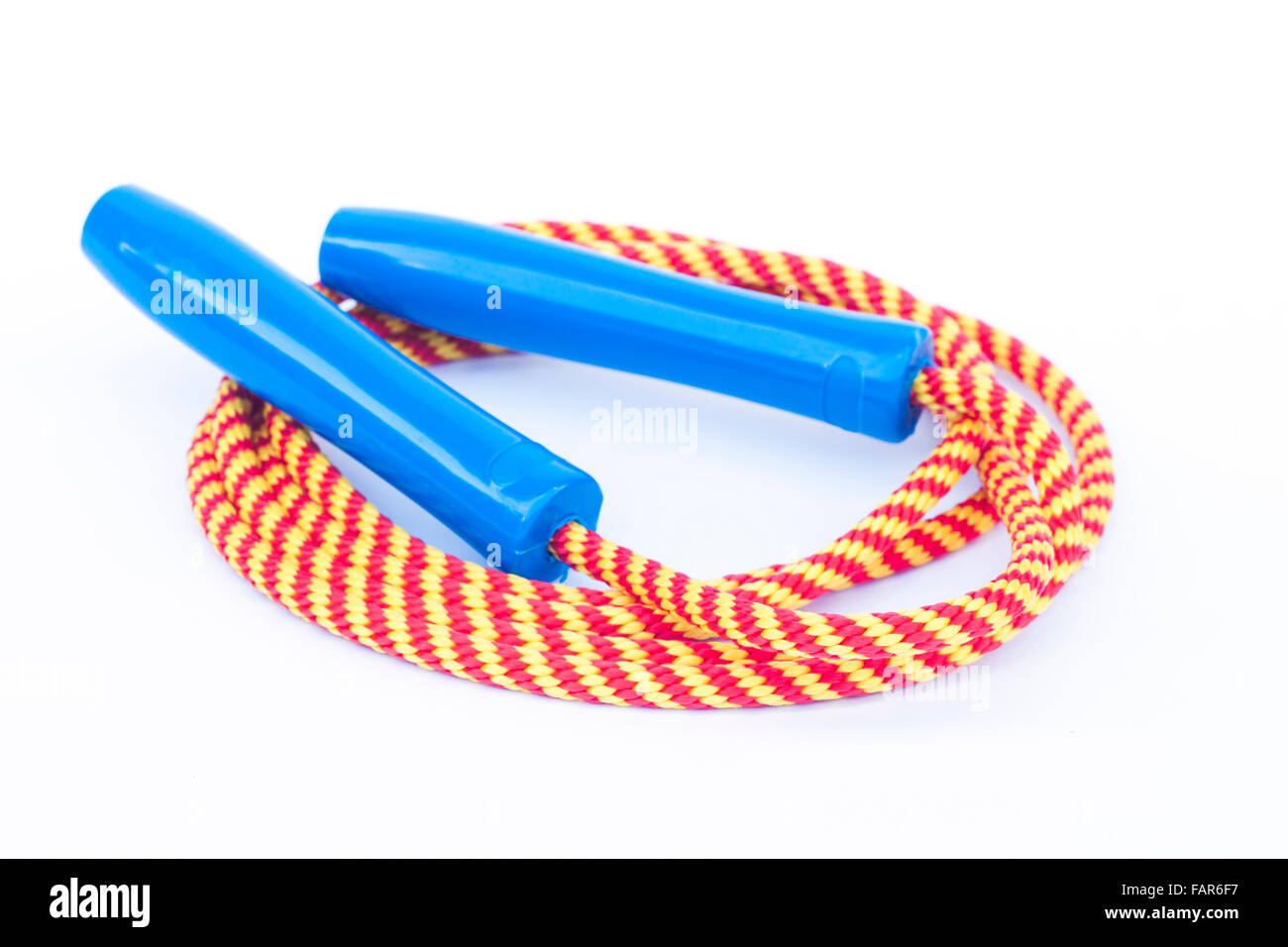 Skipping rope isolated on white background, stock photo Stock Photo - Alamy