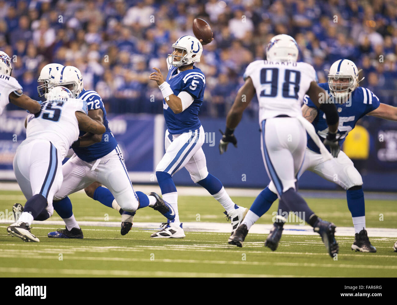 Indianapolis, Indiana, USA. 03rd Jan, 2016. Indianapolis Colts ...